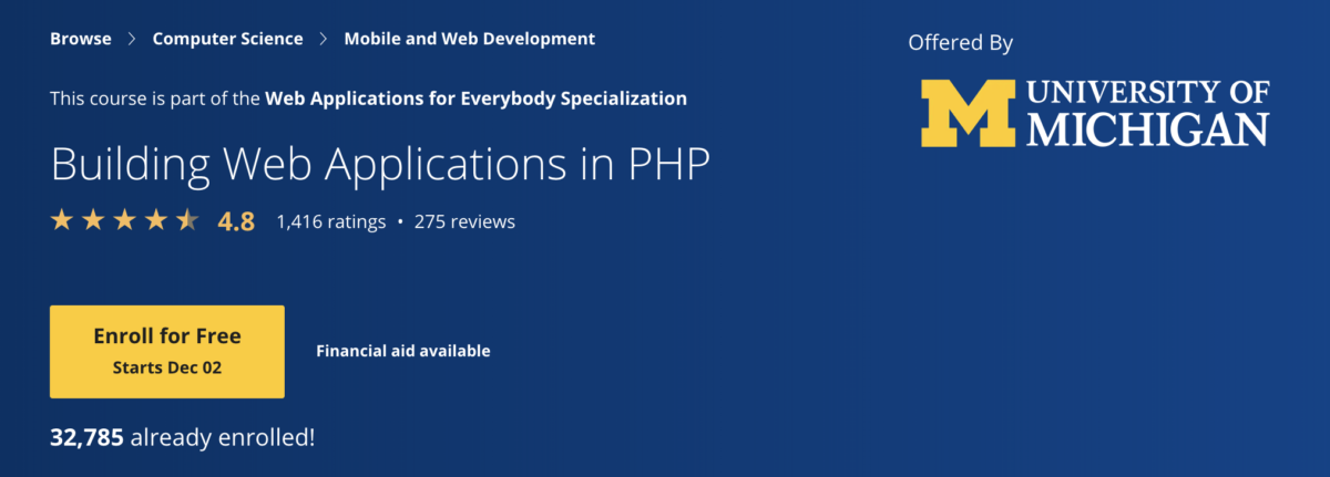 5 Best PHP Courses to Become a Master - Designveloper
