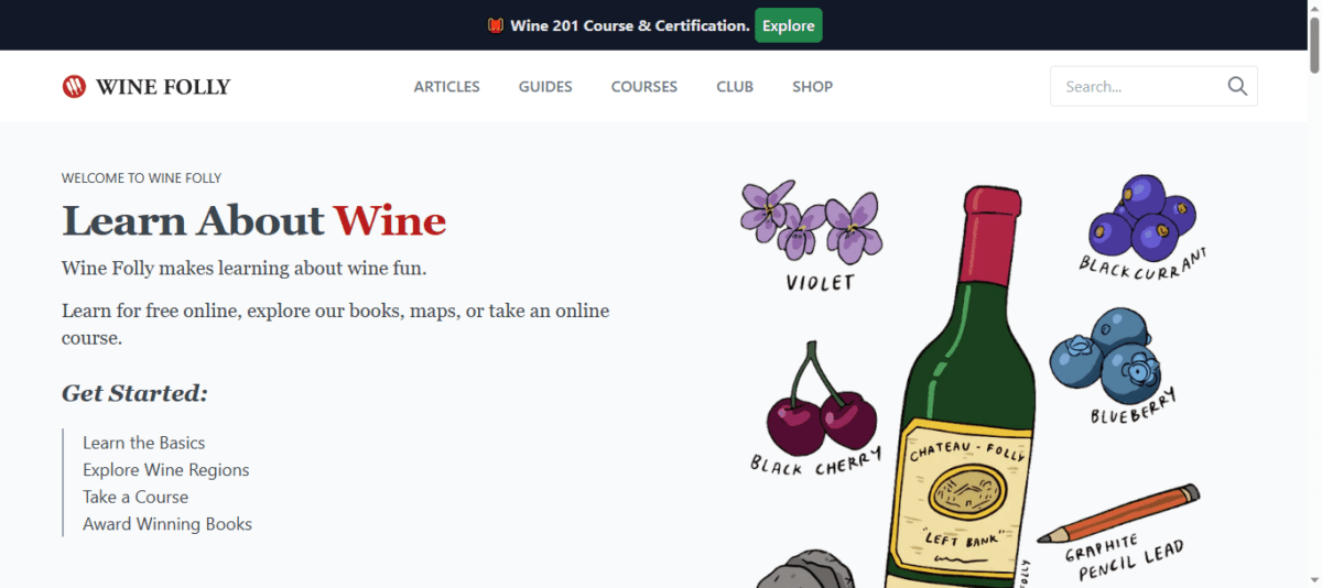 Wine & Web Design: 5 Gorgeous Websites for Wine Lovers - Designveloper