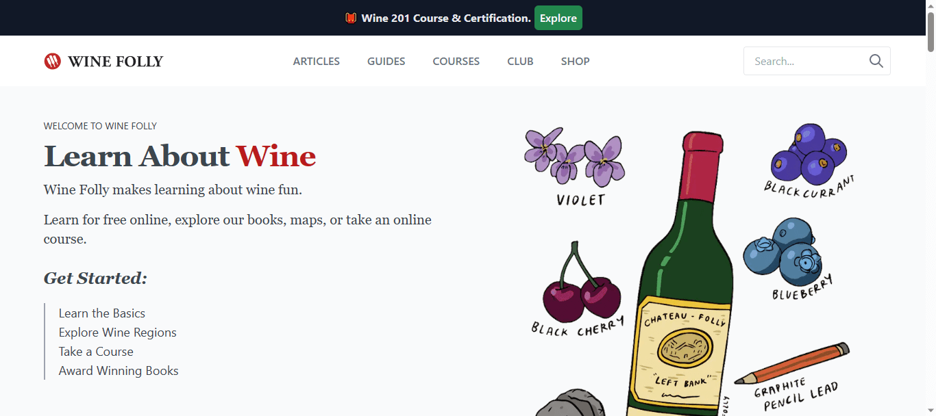 Wine & Web Design: 5 Gorgeous Websites for Wine Lovers - Designveloper